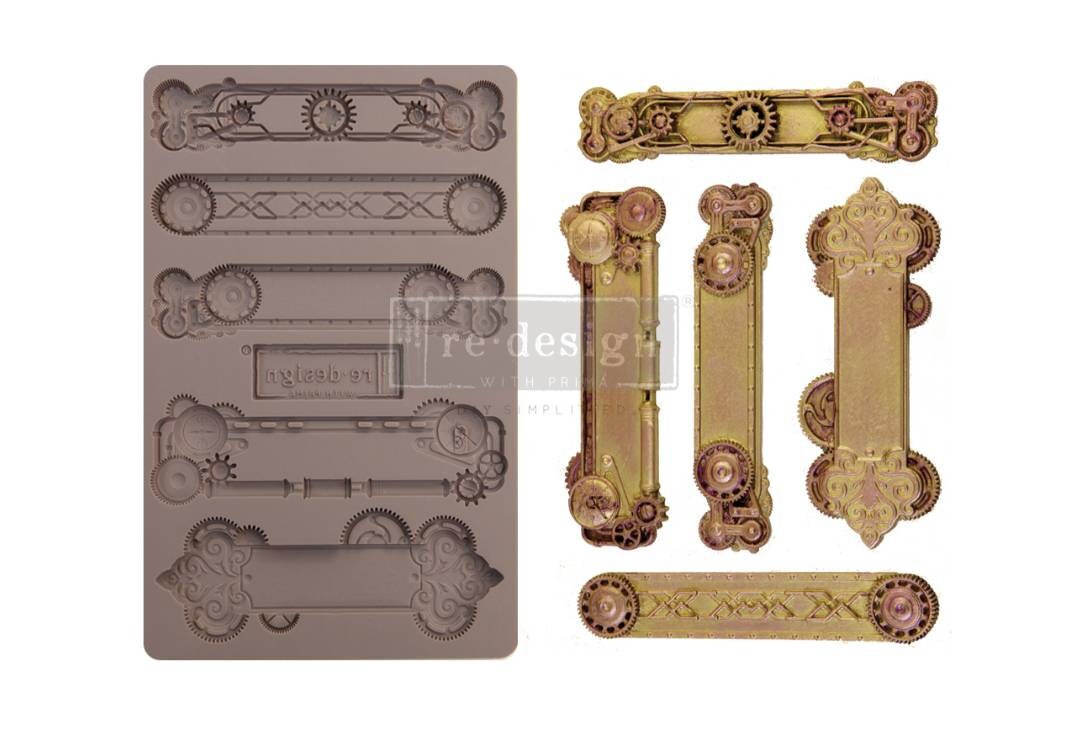 Redesign With Prima steampunk Plates Decor Mould - Etsy