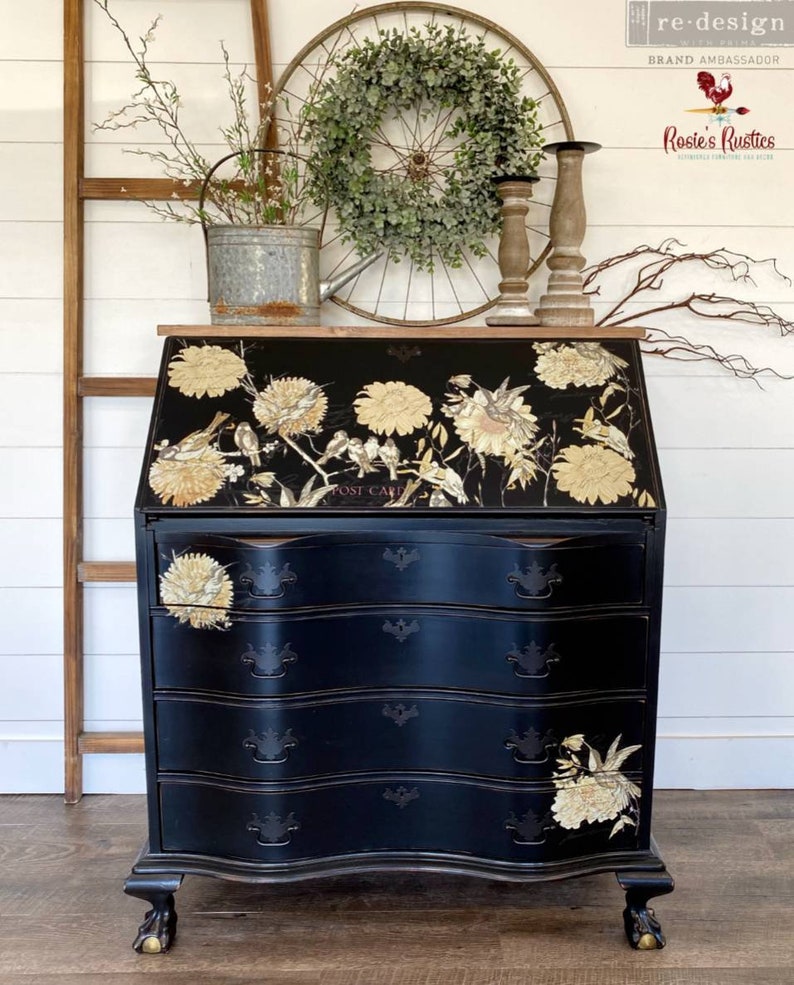 Vintage Rustic Transfer Redesign With Prima Decor Transfer - Etsy