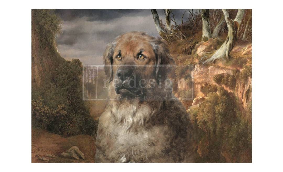 Redesign With Prima "loyal Friend" Luxury A1 Decoupage Rice Paper, Dog ...