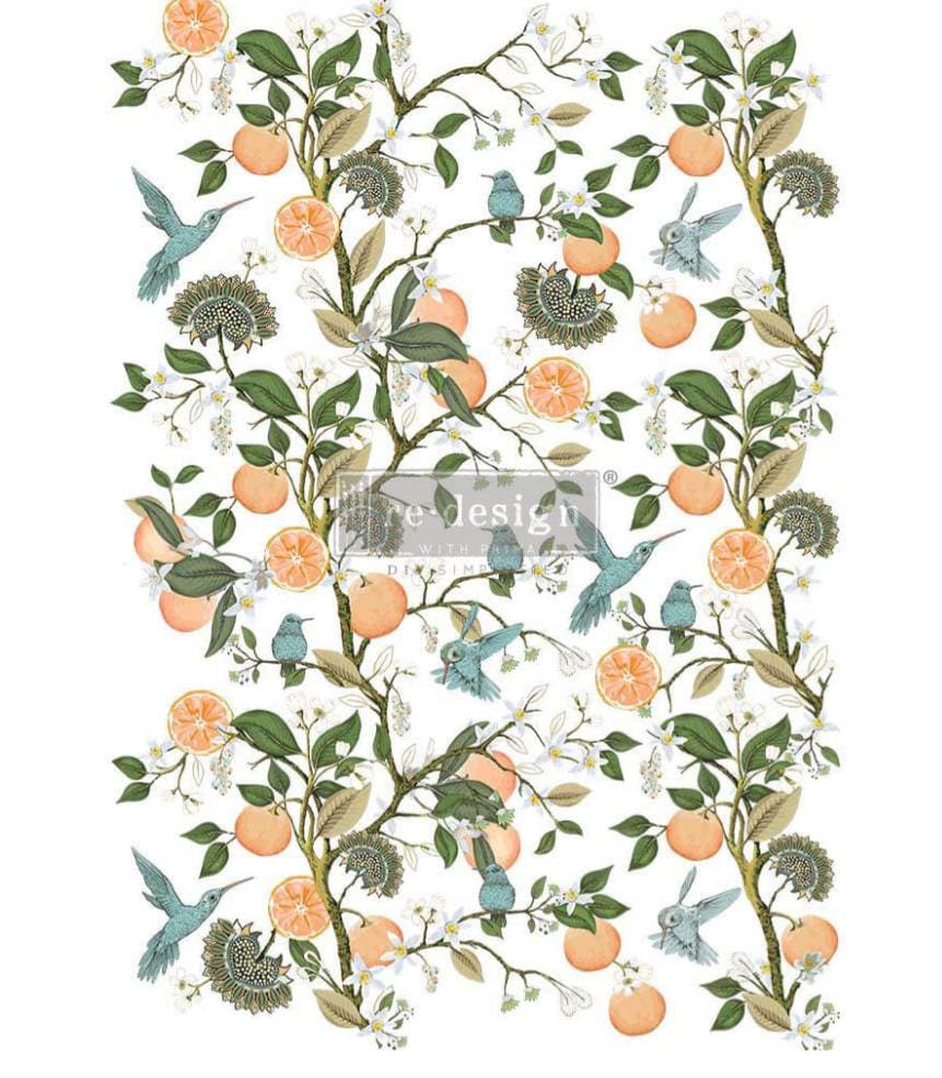 Redesign With Prima "orange Grove" Decor Transfer, Rub on Image ...