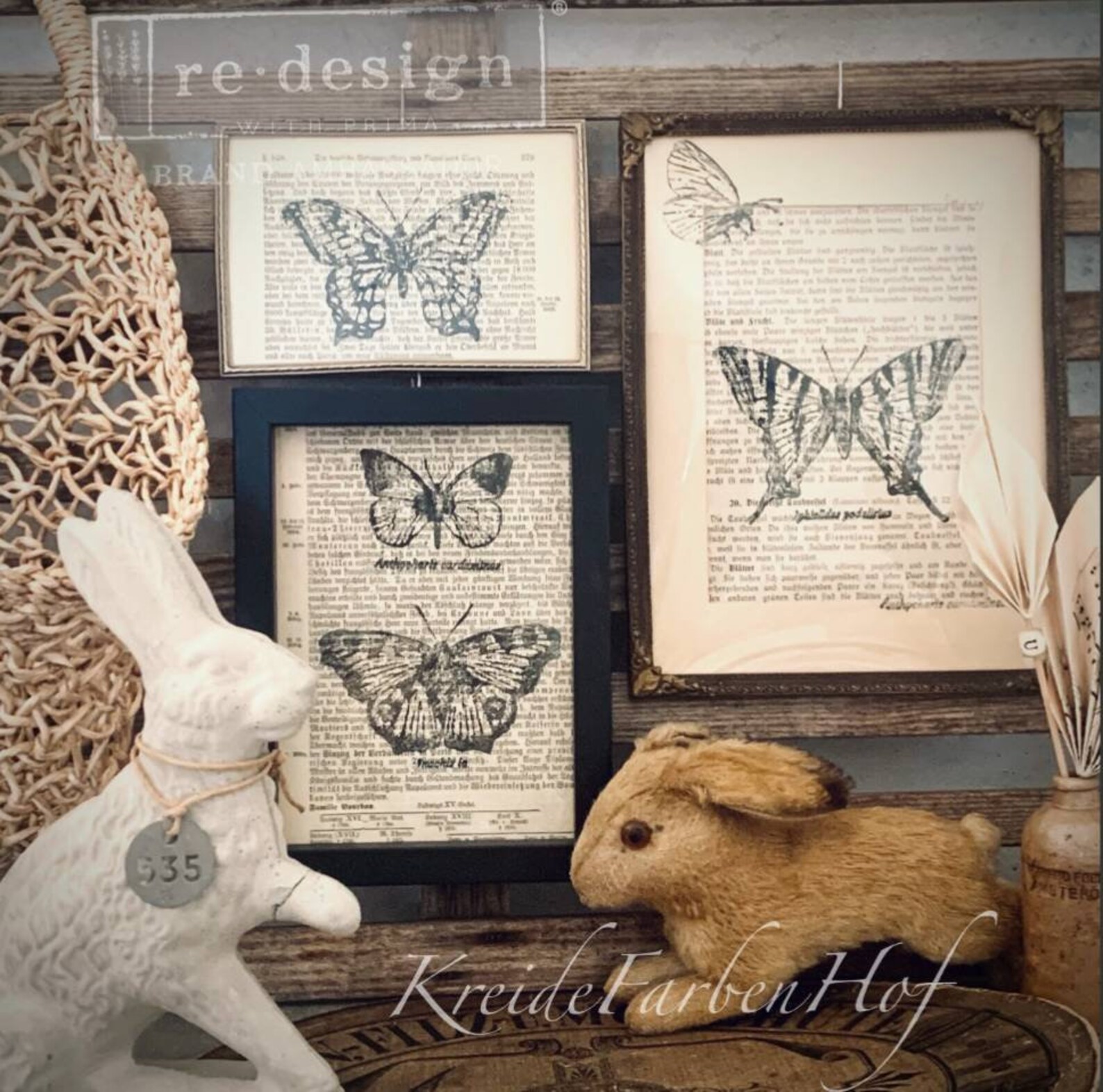 Redesign With Prima "monarch Collection" Clearly Aligned Decor Stamp ...