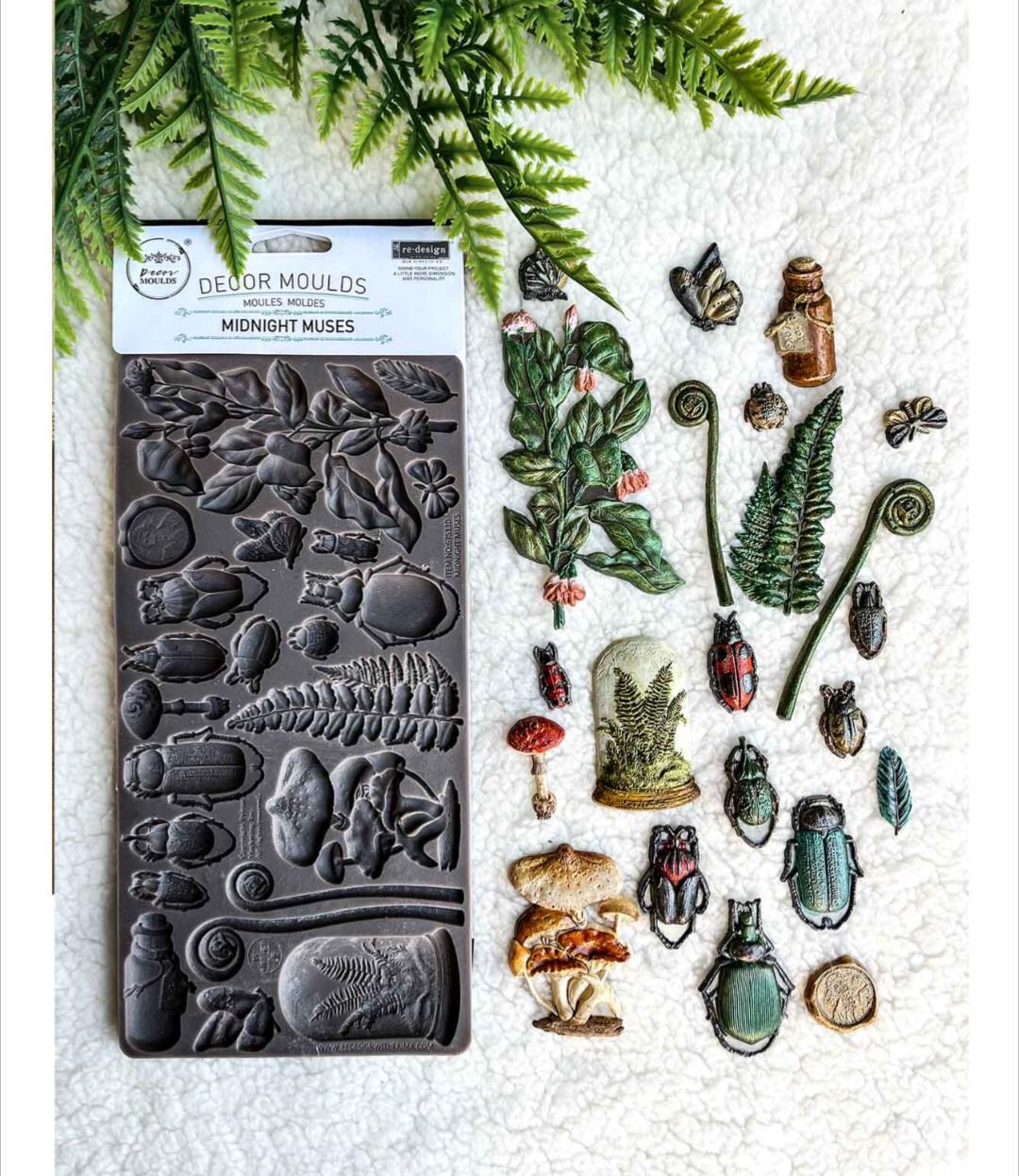 New! Redesign With Prima "midnight Muses" Decor Mould, Insects Mold ...