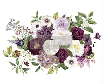 Kacha & Redesign With Prima "morning Purple" Decor Transfer, Rub on ...