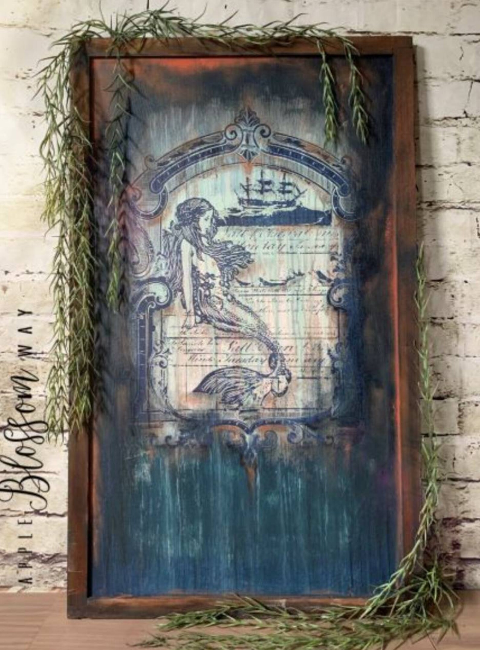 Redesign With Prima mermaid Decor Transfer Rub on - Etsy