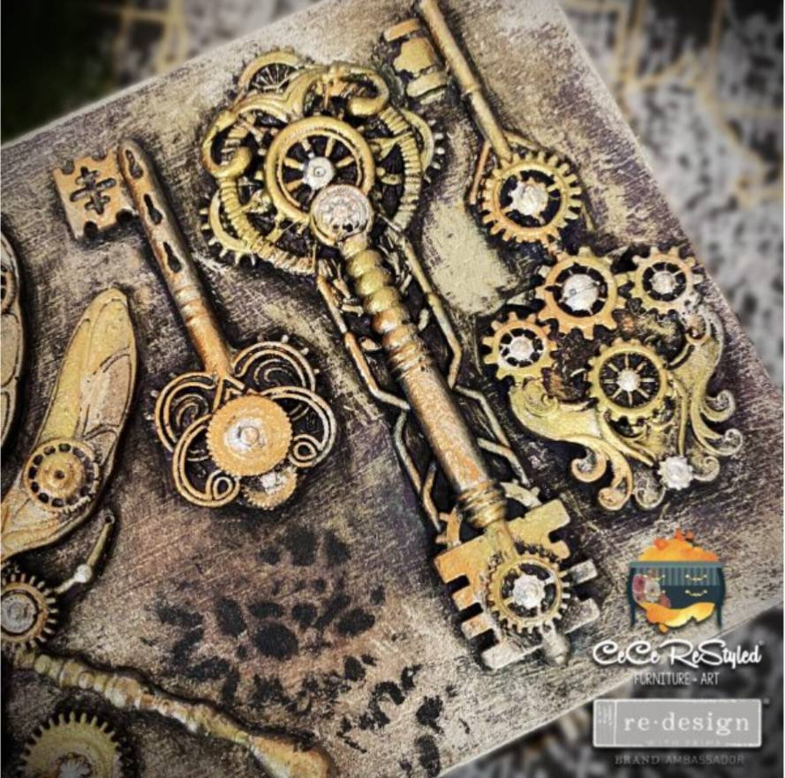 Redesign With Prima mechanical Lock & Keys Decor - Etsy