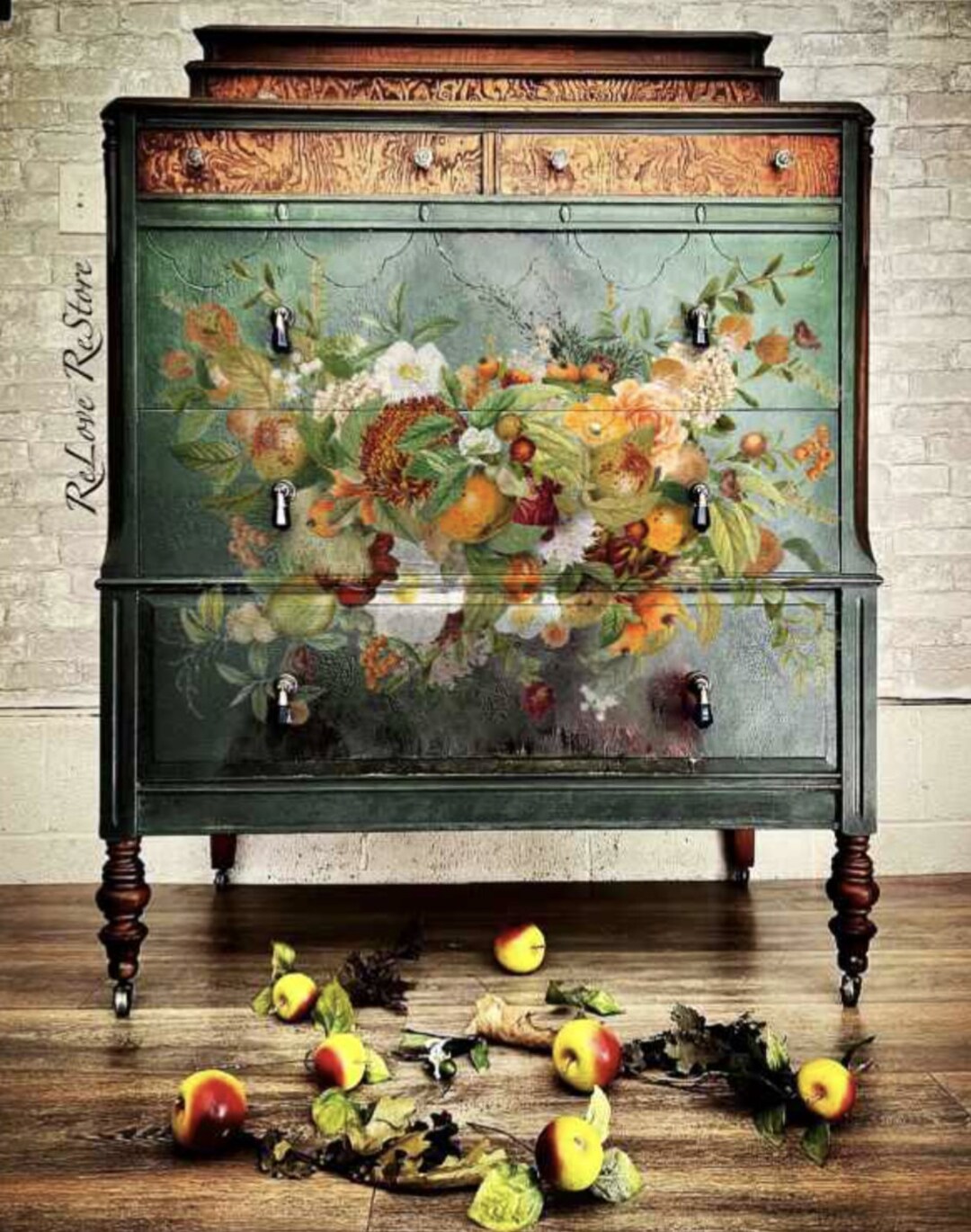 Redesign With Prima harvest Hues Decor Transfer, Rub on Floral Image ...