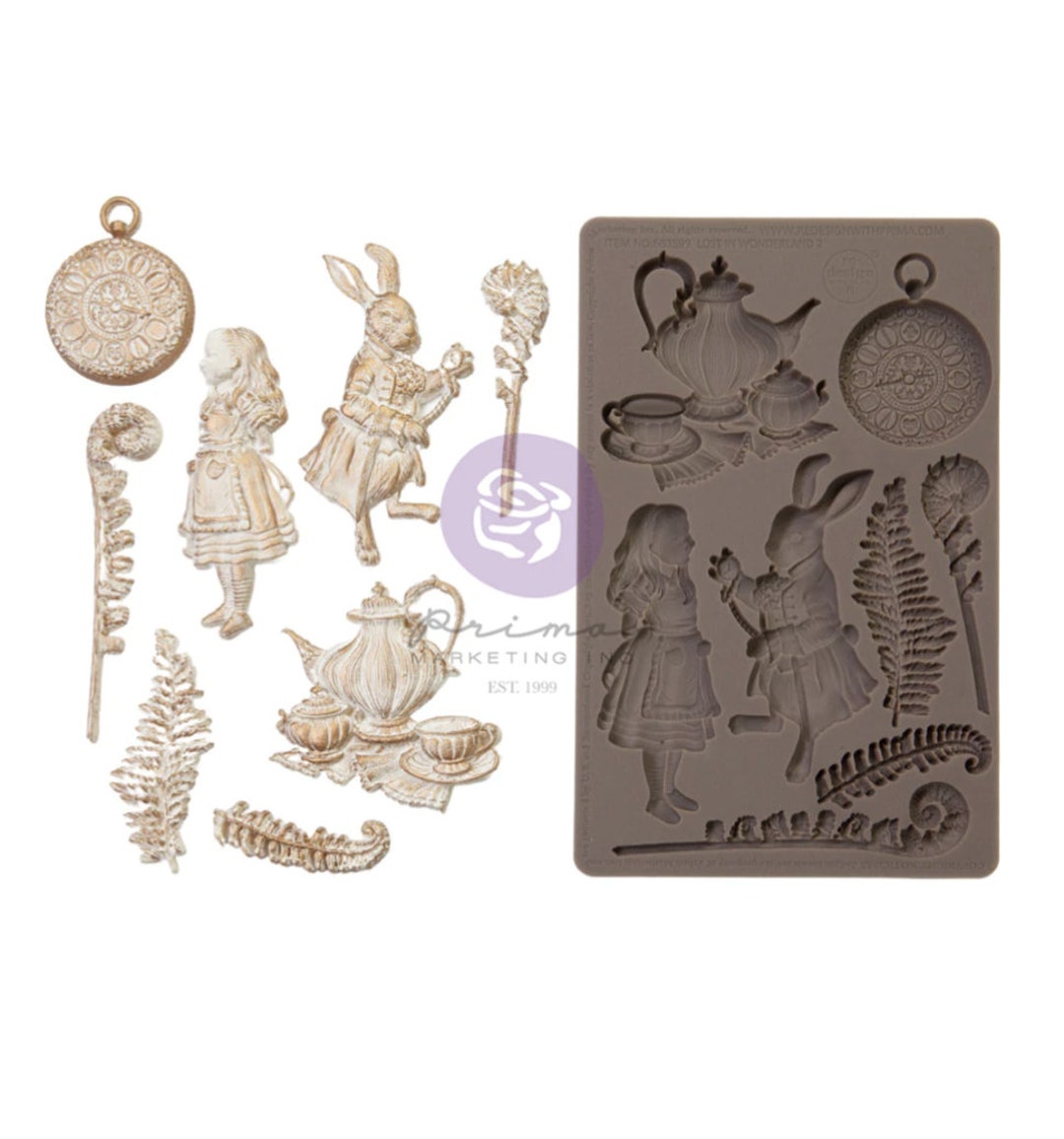 Redesign With Prima "following Alice" Decor Mould, Silicone Mold for ...