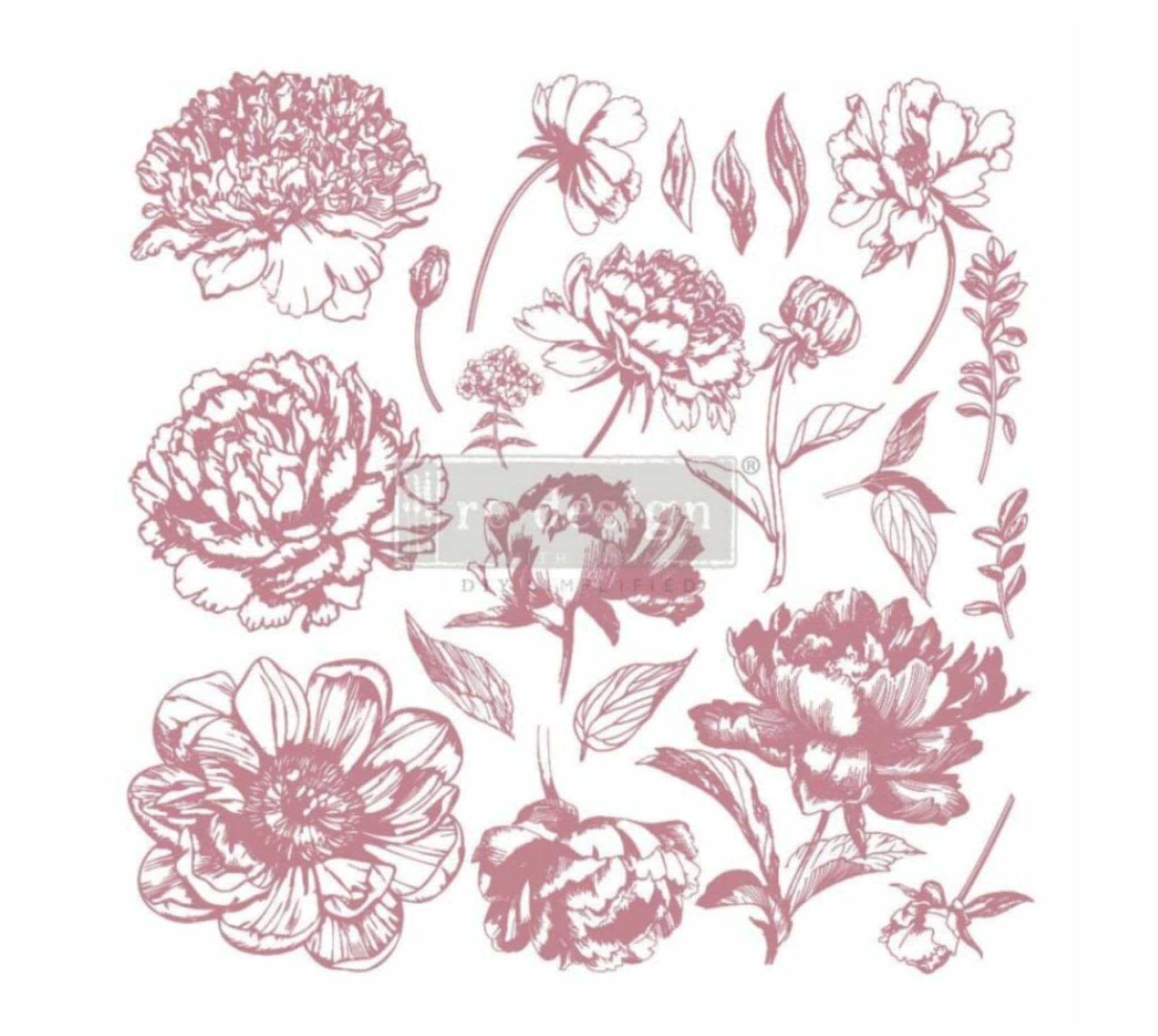 Redesign With Prima linear Flower Clearly Aligned - Etsy
