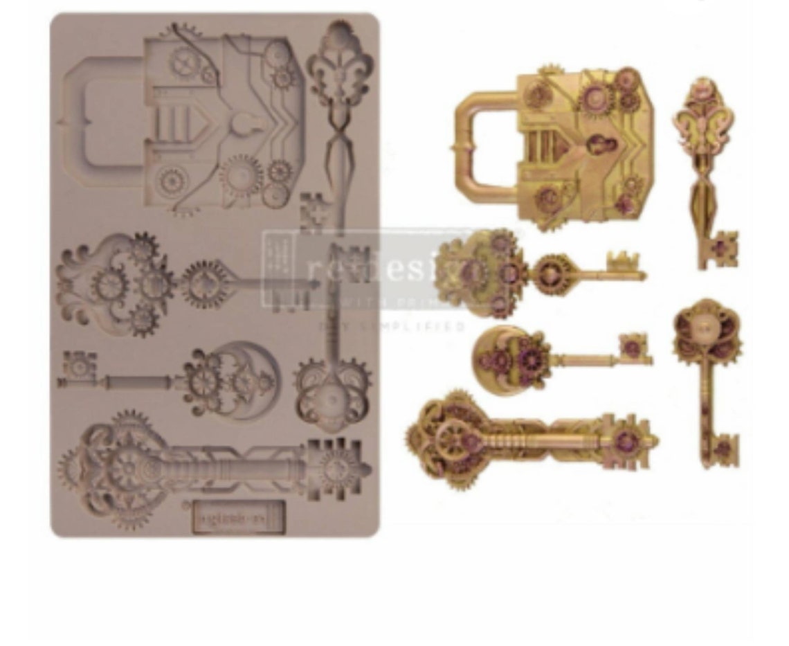 Redesign With Prima mechanical Lock & Keys Decor - Etsy