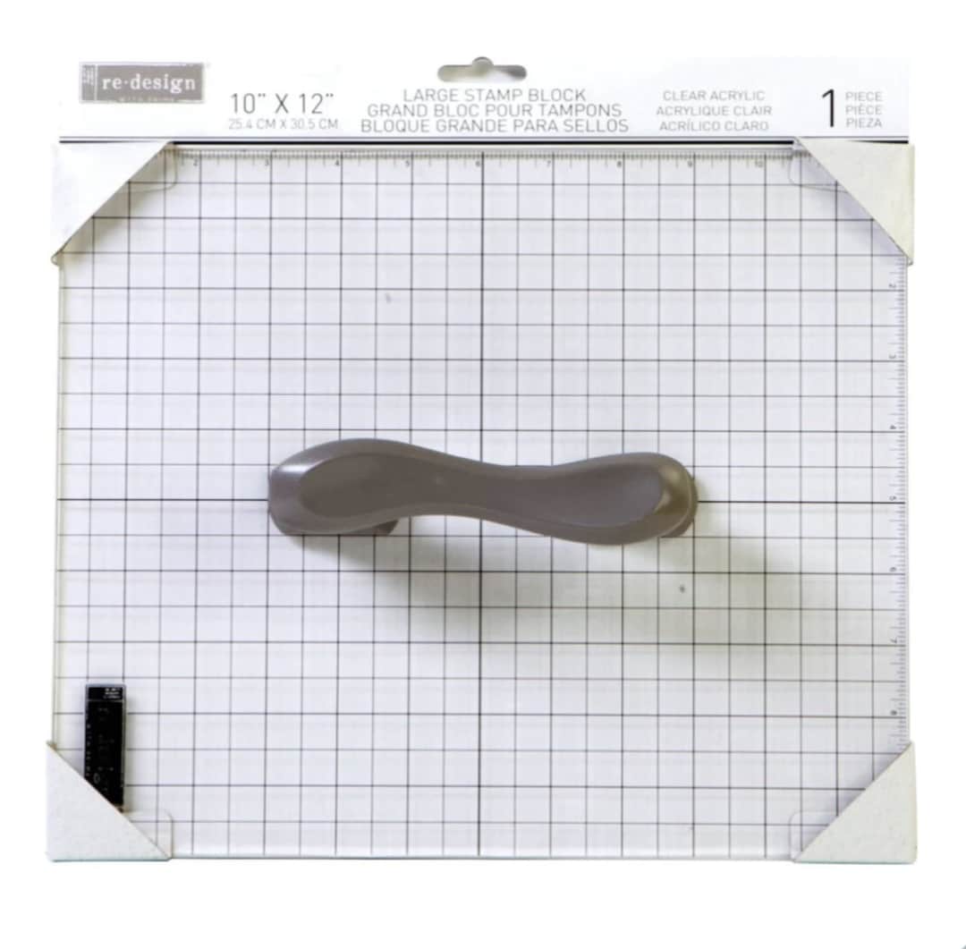 Redesign With Prima Large "stamp Block "10x12", Assist With Stamping ...