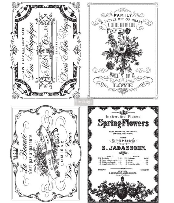 Redesign With Prima spring Flowers Decor Transfer - Etsy