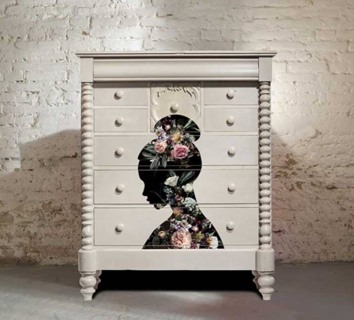 Redesign With Prima floral Silhouette Decor - Etsy