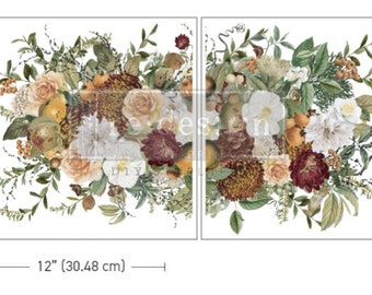 Redesign With Prima sweet Notes Maxi Decor Transfer, 12x12, Floral ...