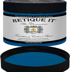 Renaissance Chalk Finish Paint "ultramarine" Blue Chalky Paint for ...