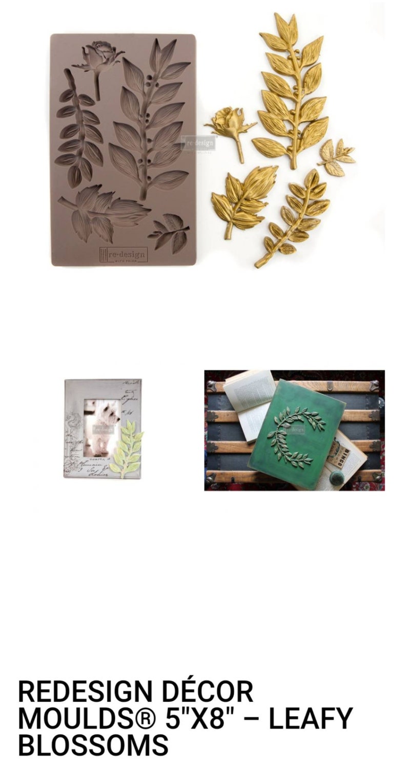 Redesign with Prima Leafy Blossoms Decor Mould | Etsy