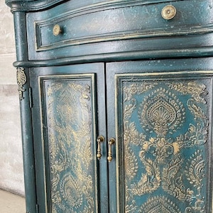 Redesign With Prima & Kacha "anisa" Decor Stencil, Damask Style Pattern ...