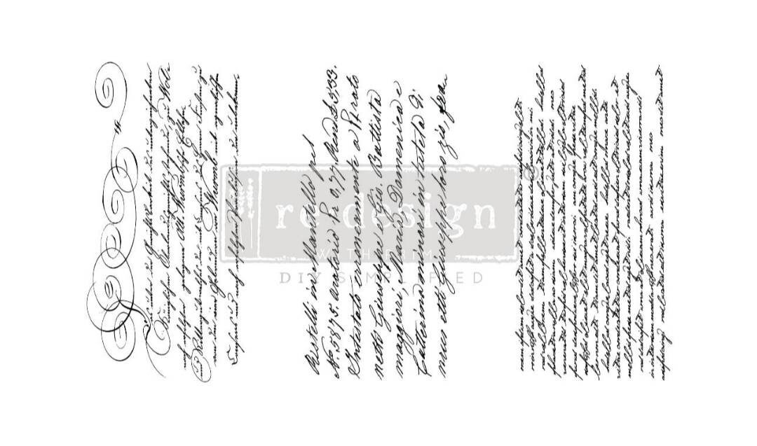 Secret Letter Mini Decor Transfer - Redesign With Prima - Etsy