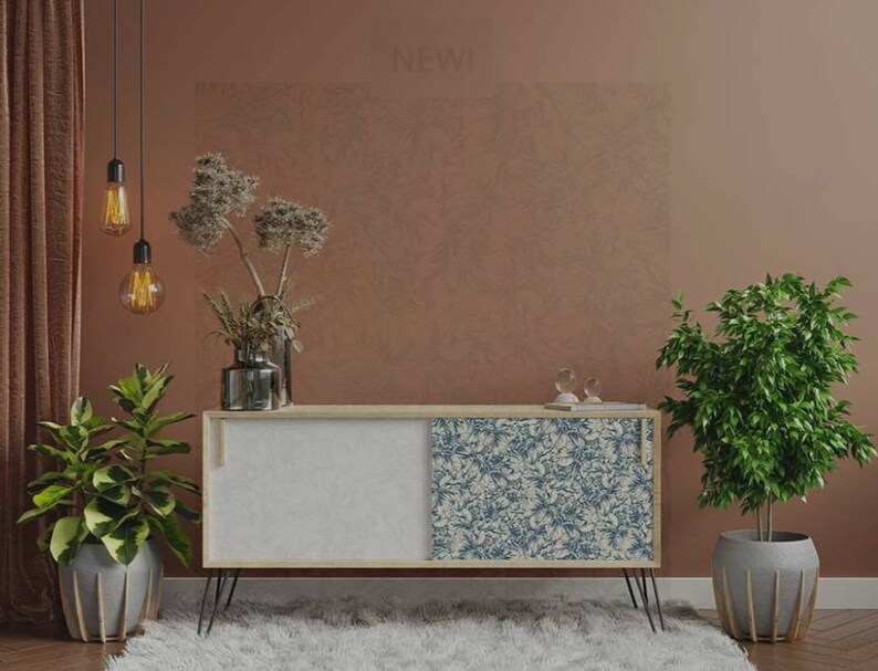 Redesign With Prima blue Wallpaper A1 Decoupage - Etsy