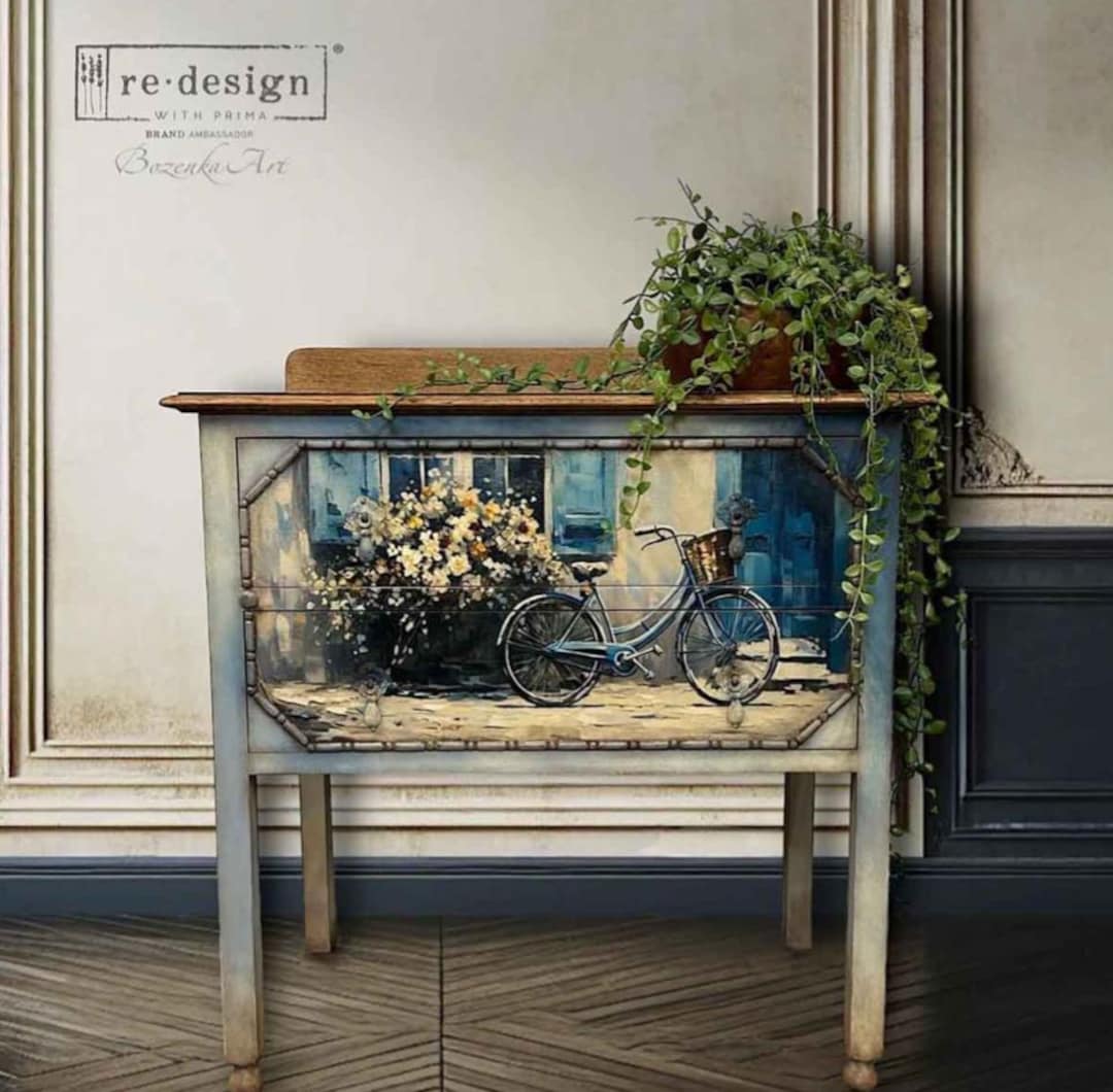 Redesign With Prima BIKE BREAK Decoupage Decor Paper Pack, 3 Designs ...