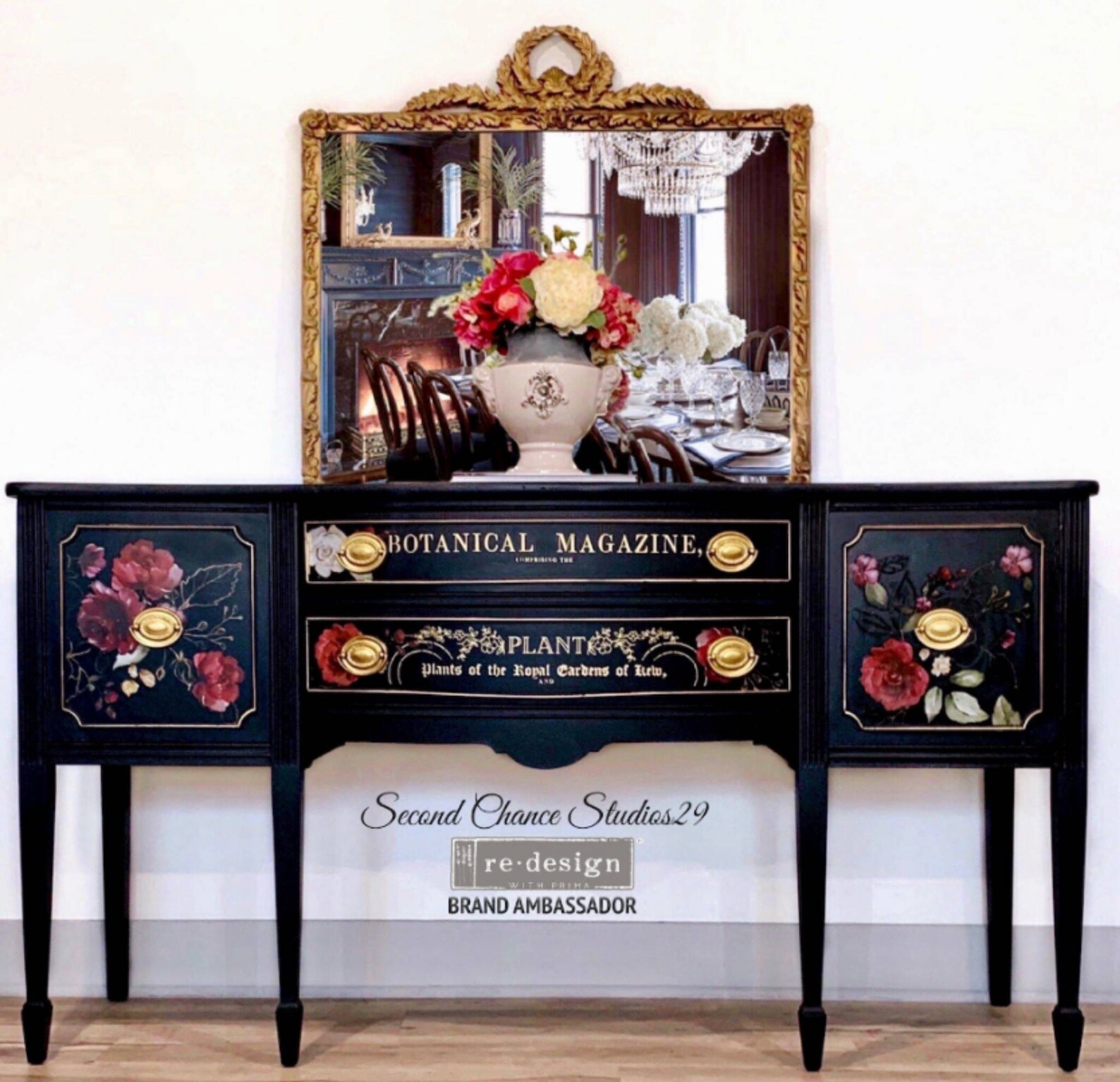 Redesign With Prima midnight Floral Decor - Etsy