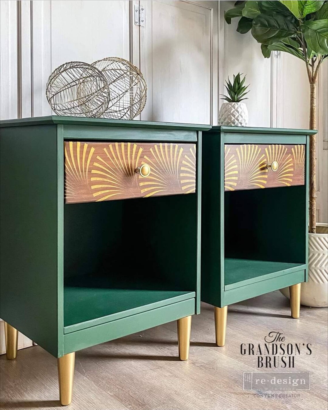 Redesign With Prima geo Wave Decor Transfer Rub - Etsy