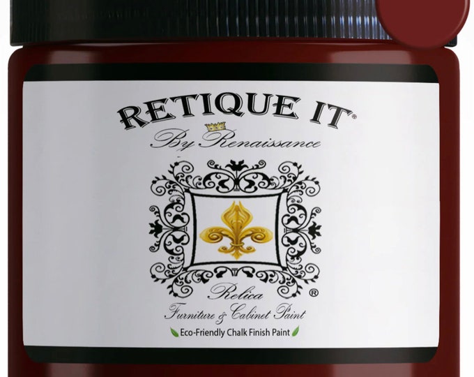 Renaissance Chalk Finish Paint "venetian Red" Deep Red, Farmhouse Red ...