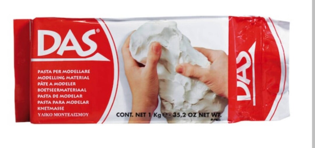 DAS Air Dry Modeling Clay – White, 2.2lb, Stress-free Crafting Material ...