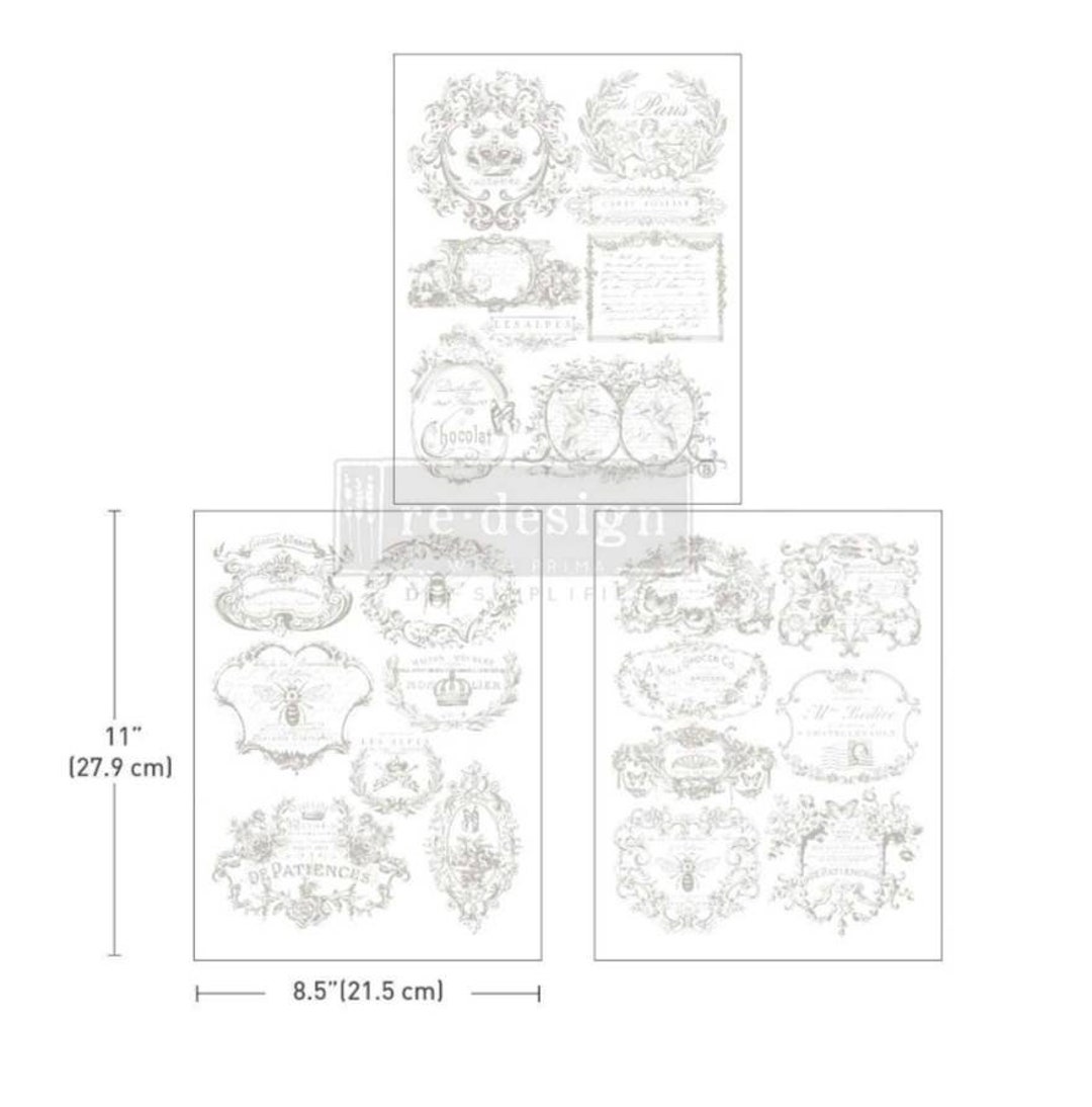 Redesign With Prima vintage Labels Ii Middy Decor Transfer, French ...