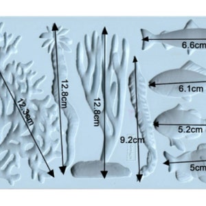 Redesign With Prima "coral Reef" Decor Mould, Food Safe Silicone Mold ...
