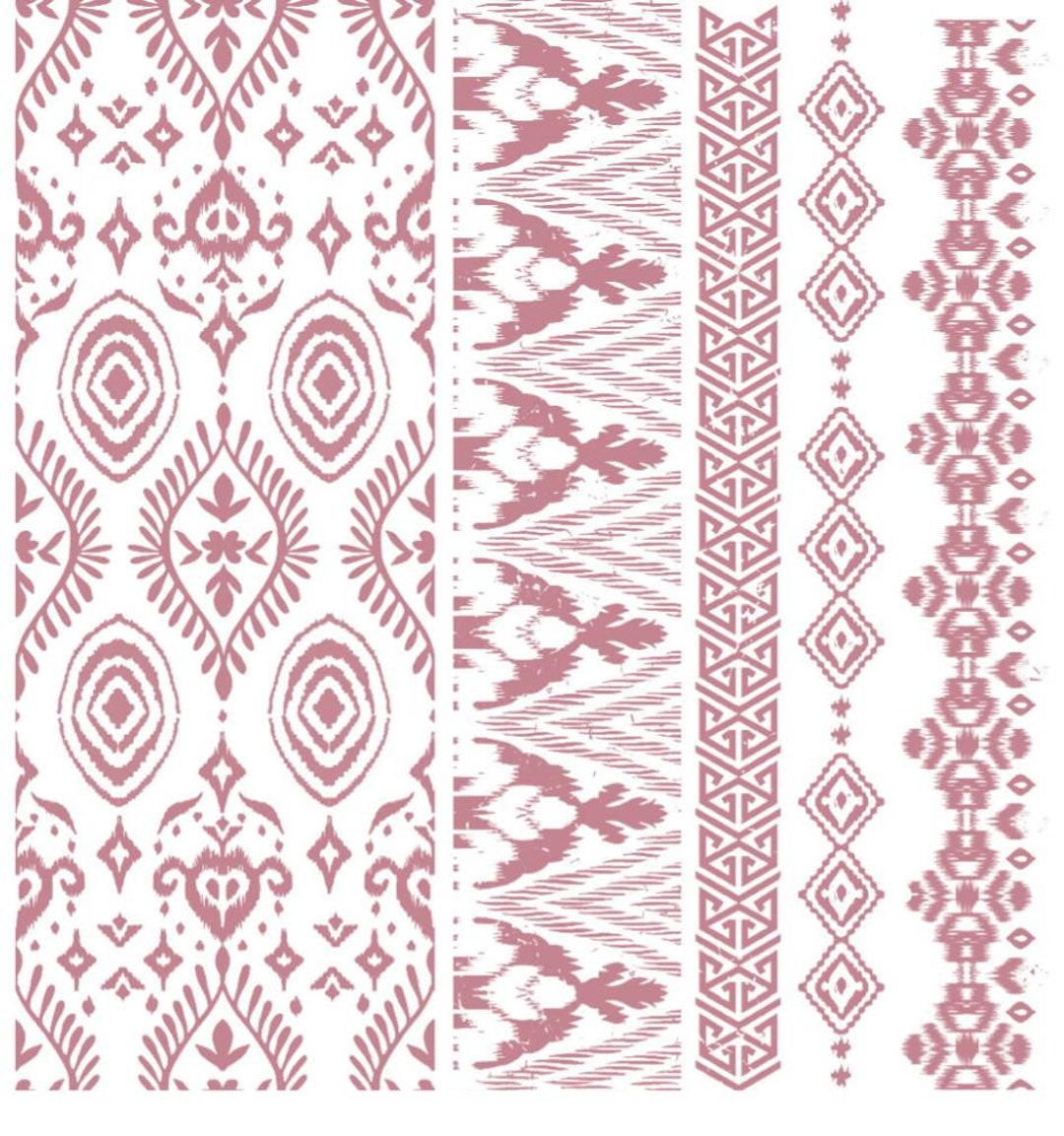 Redesign With Prima "elemental Border" Clearly Aligned Decor Stamp ...