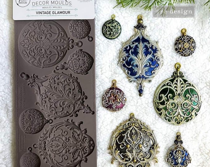 New Redesign With Prima vintage Glamour Decor Mould, Food Safe Silicone ...