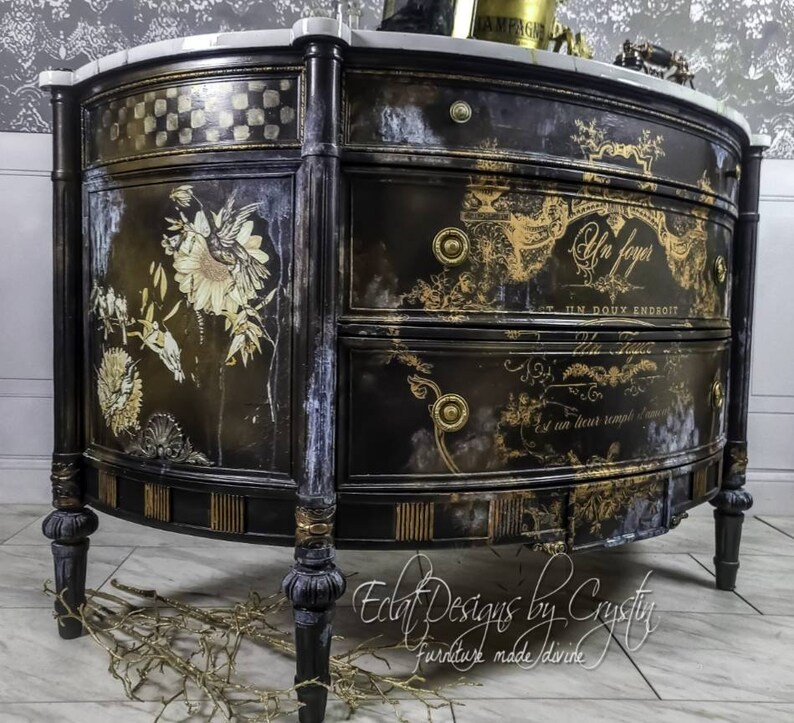 Vintage Rustic Transfer Redesign With Prima Decor Transfer - Etsy