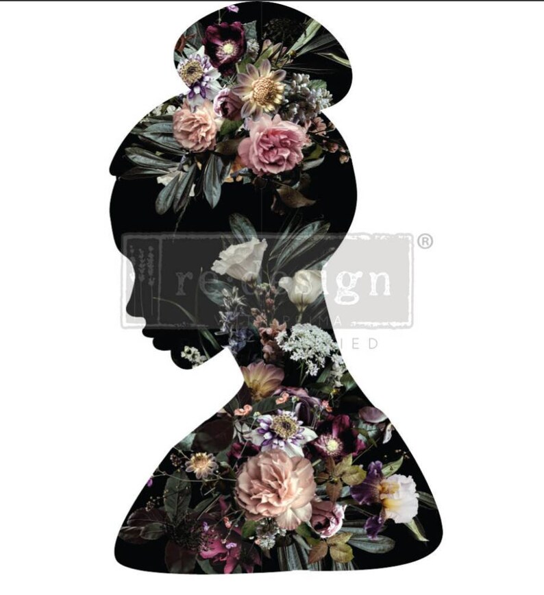 Redesign With Prima floral Silhouette Decor - Etsy