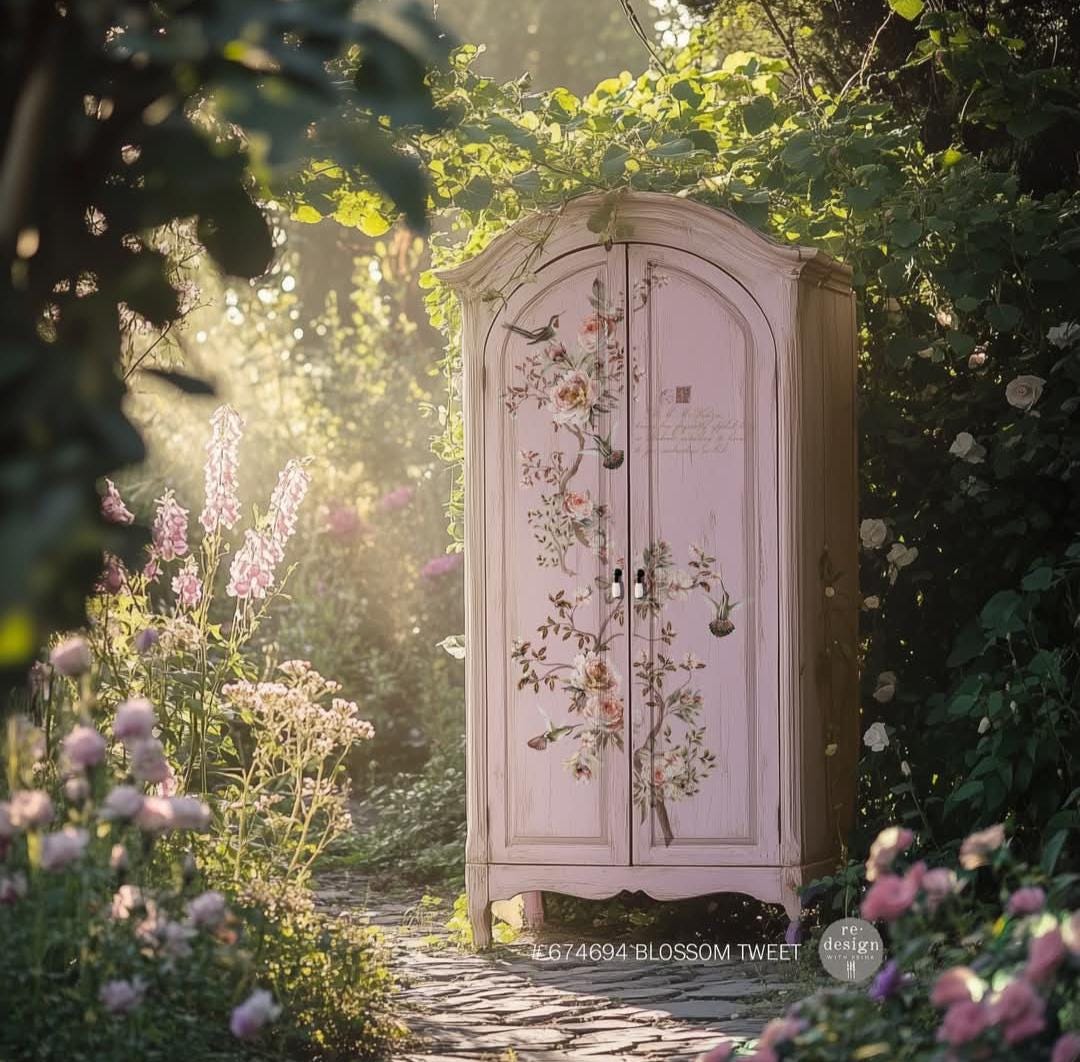 New! Redesign With Prima "blossom Tweet" Decor Transfer, Rub on Floral ...