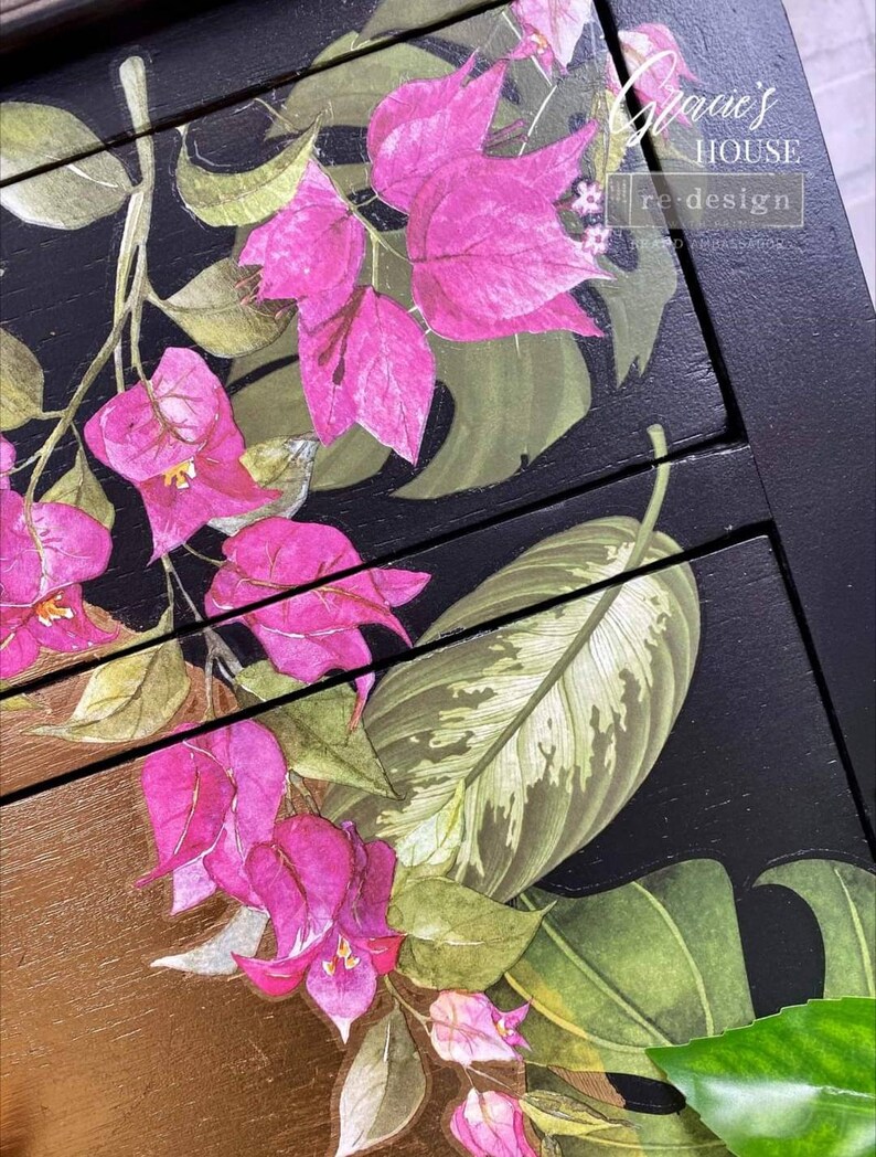 Redesign With Prima "wild Flowers" Mini Decor Transfer, Flower Pattern ...