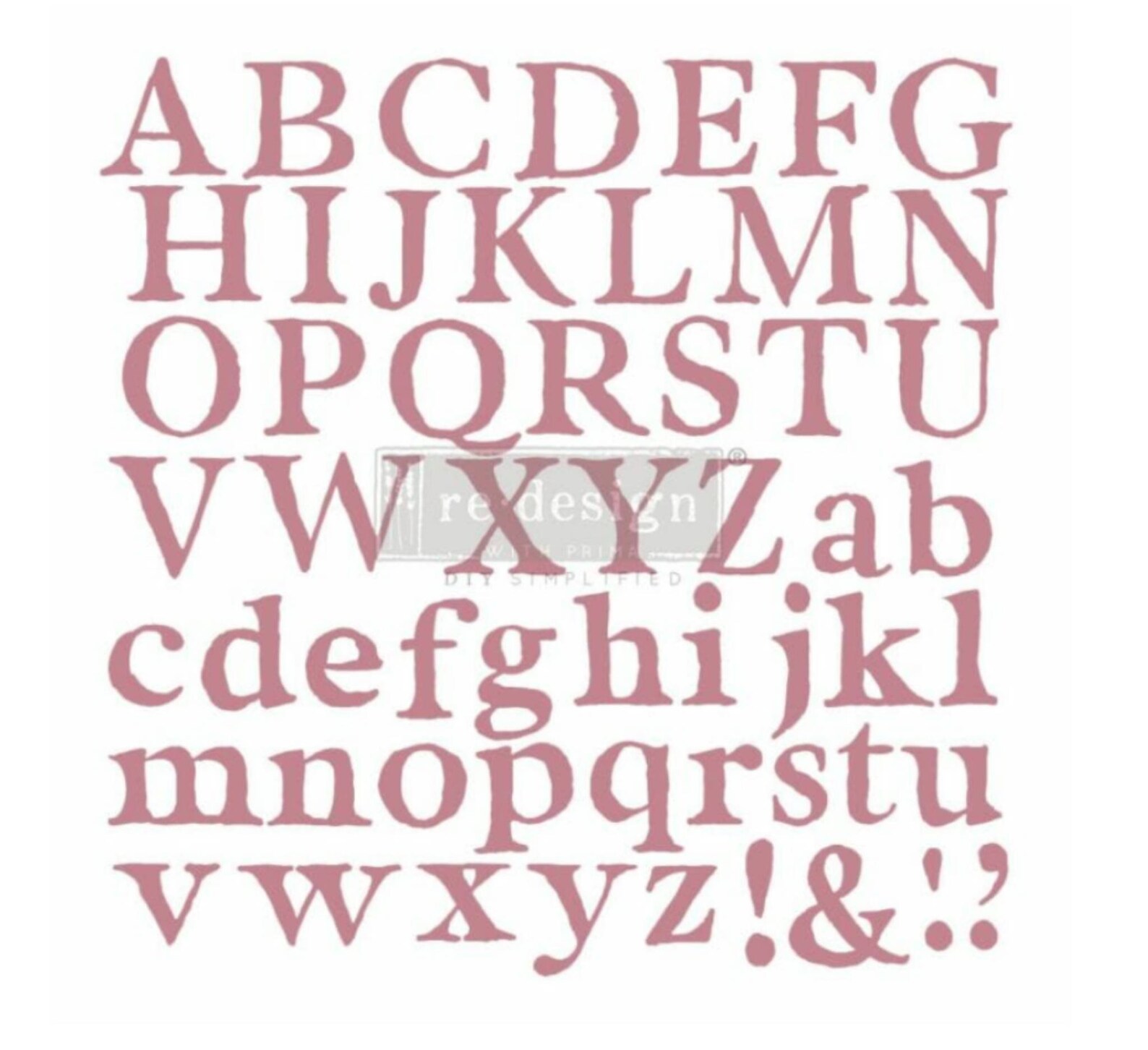 Redesign With Prima alpha Clearly Aligned Decor Stamp, Clear-cling ...