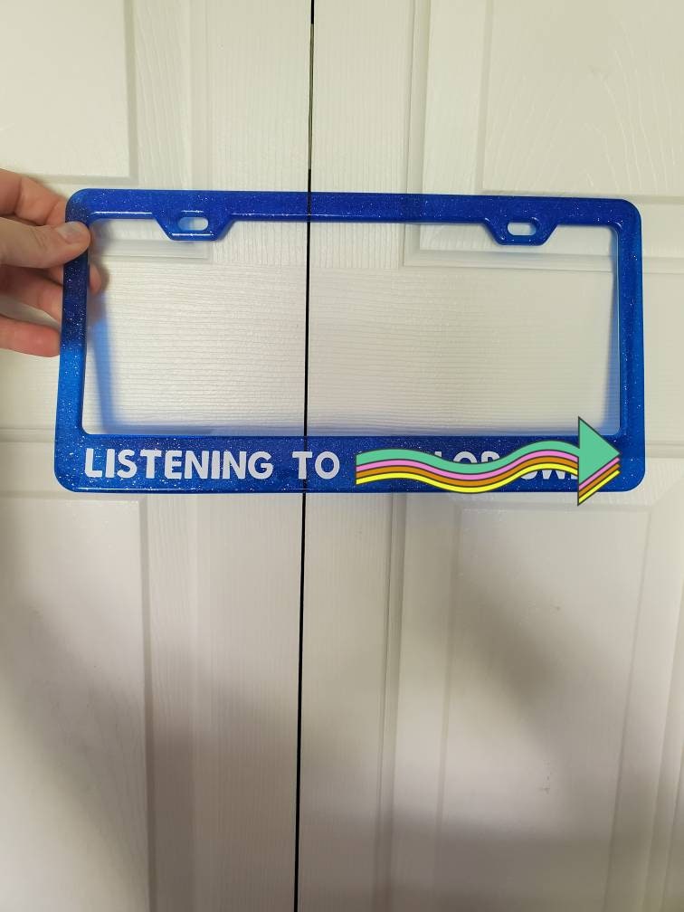 Personalized license plate frame CUSTOM COLORS | Etsy