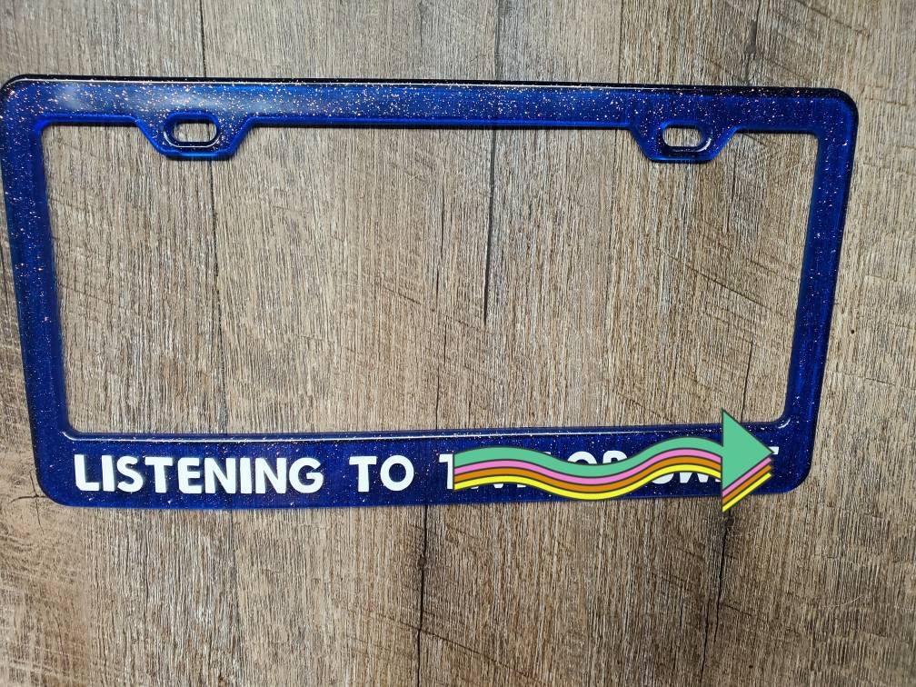Personalized license plate frame CUSTOM COLORS | Etsy