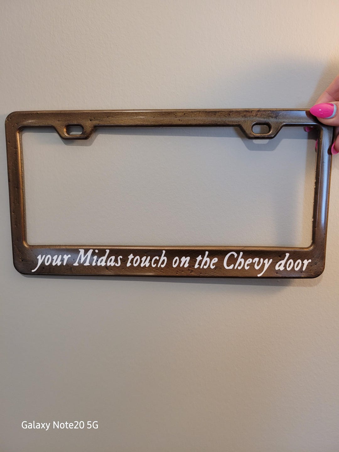 Midas Touch License Plate Frame - Etsy