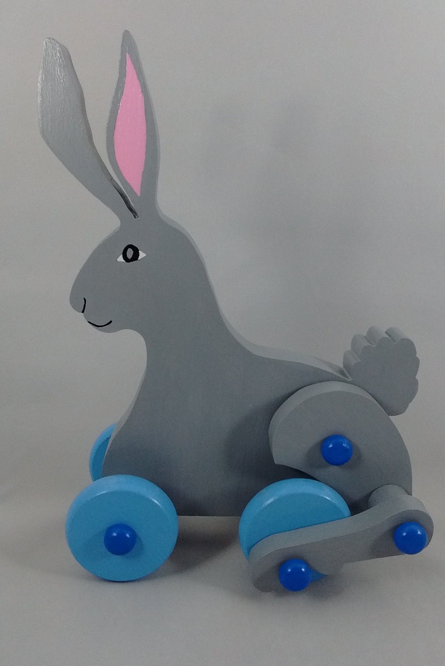 Wooden Push Rabbit/wooden Push Rabbit With Wheels/wood Toy Rabbit ...
