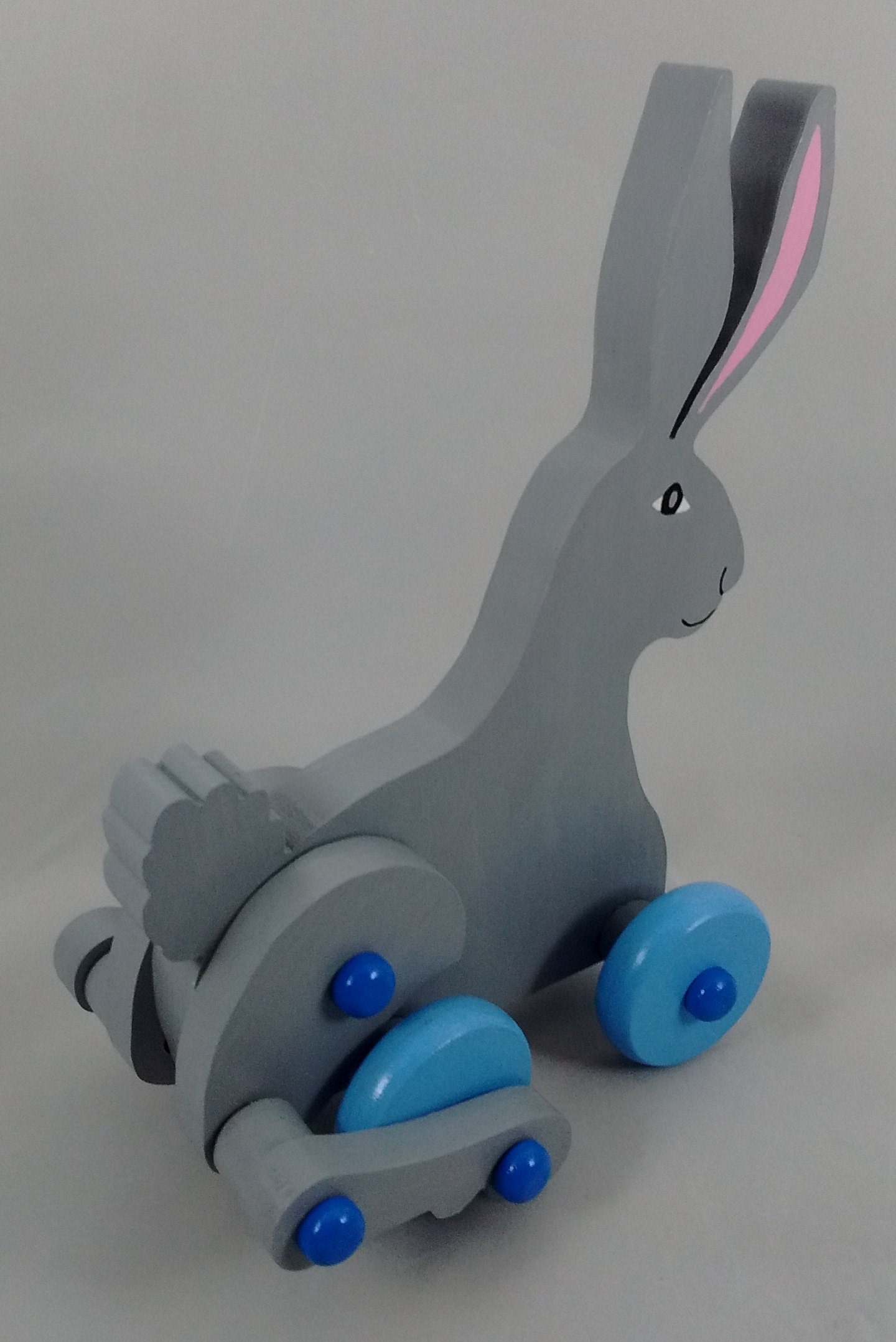 Wooden Push Rabbit/wooden Push Rabbit With Wheels/wood Toy Rabbit ...