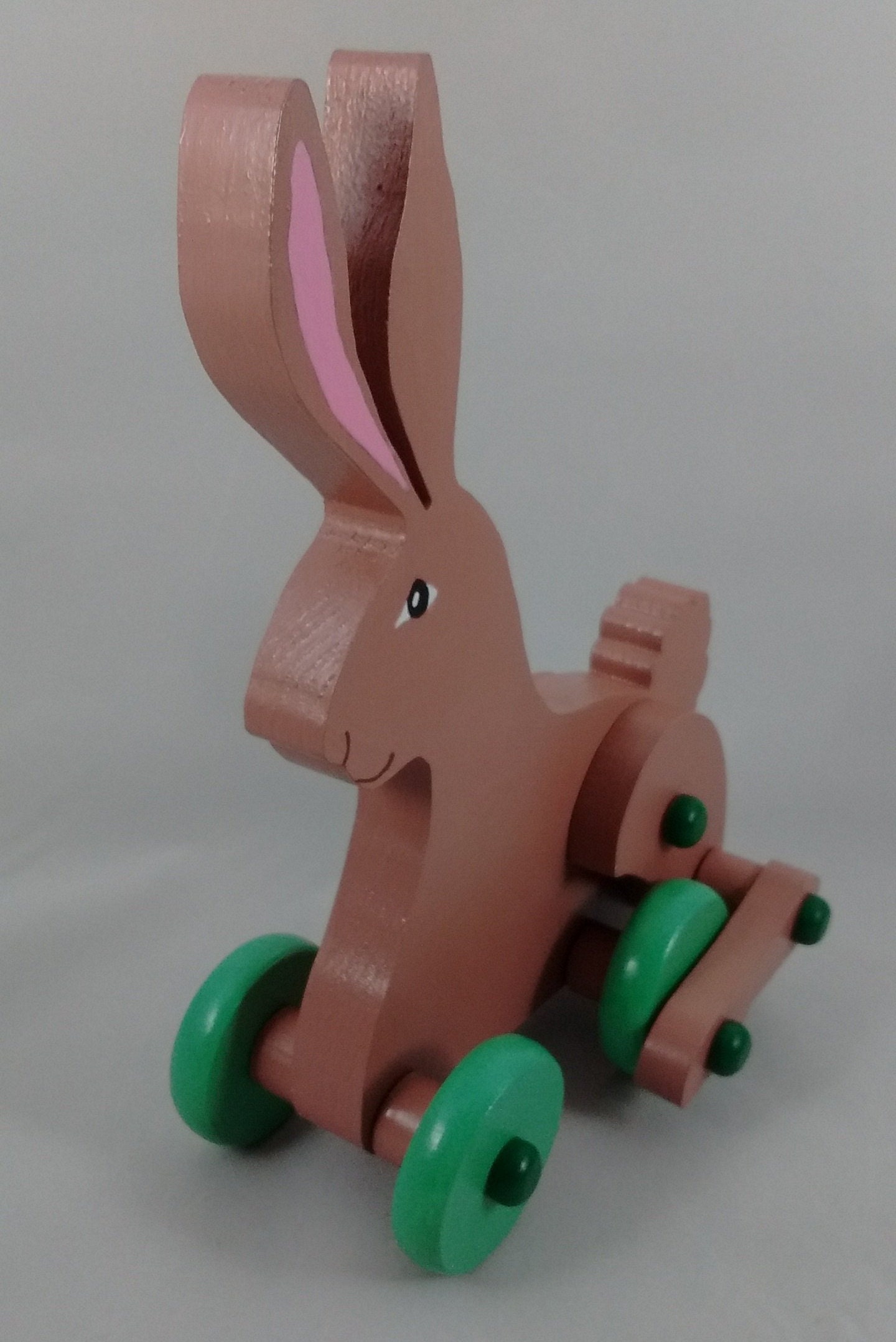 Wooden Push Rabbit/wooden Push Rabbit With Wheels/wood Toy Rabbit ...