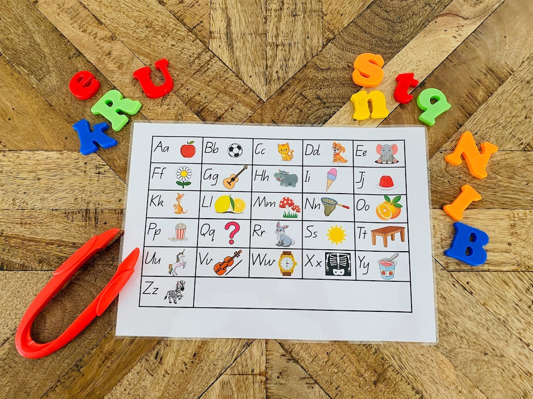 Alphabet Chart, Letters, Phonics, Printable, Preschool, Toddler ...