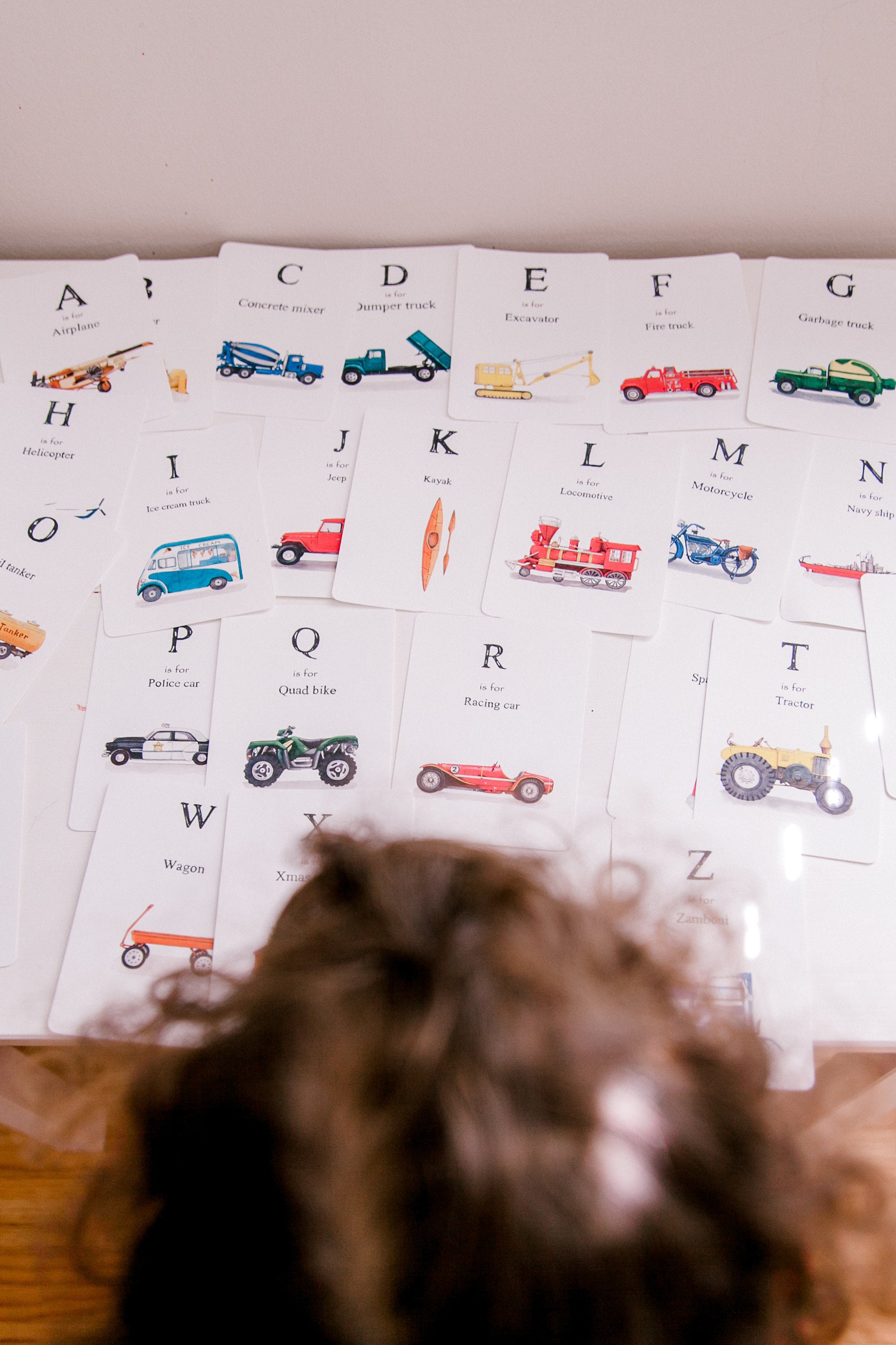 Transport ABC Flash Cards Transport Alphabet Minimal Abc - Etsy