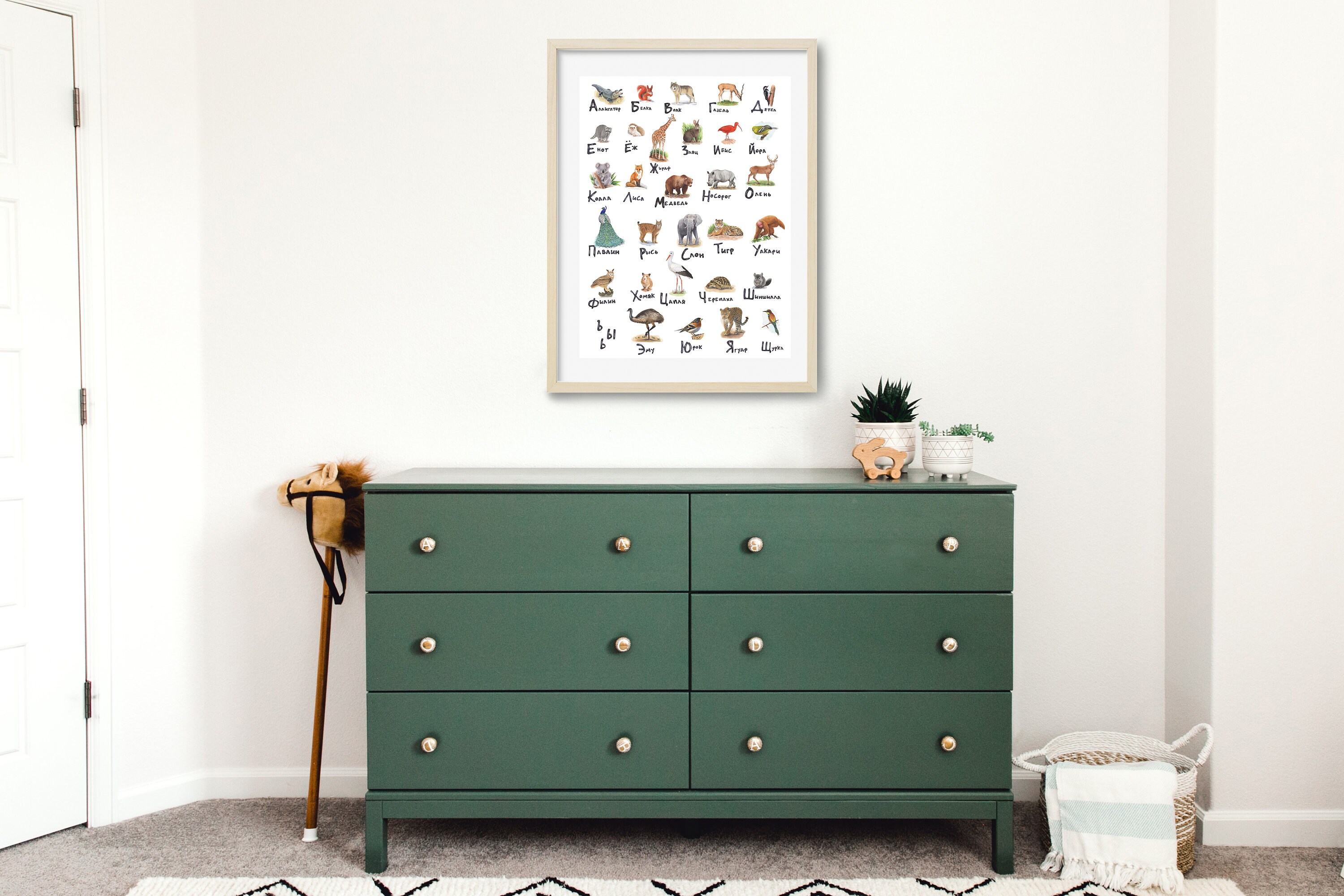 Russian Alphabet Poster, ABC Print. Instant Digital Download, Cyrillic ...