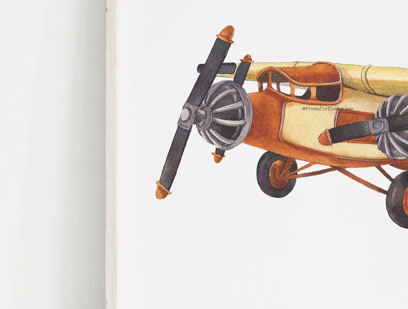 Vintage Airplane Print DIGITAL DOWNLOAD Plane nursery art | Etsy