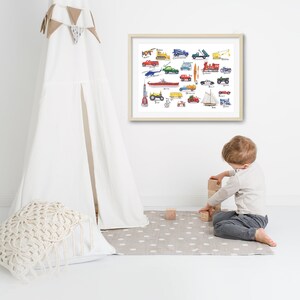 Vintage Transport Alphabet Print, DIGITAL DOWNLOAD, Classroom Decor ...