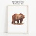 Bear Watercolor Art, INSTANT DOWNLOAD, Woodland Nursery, Nature Art ...