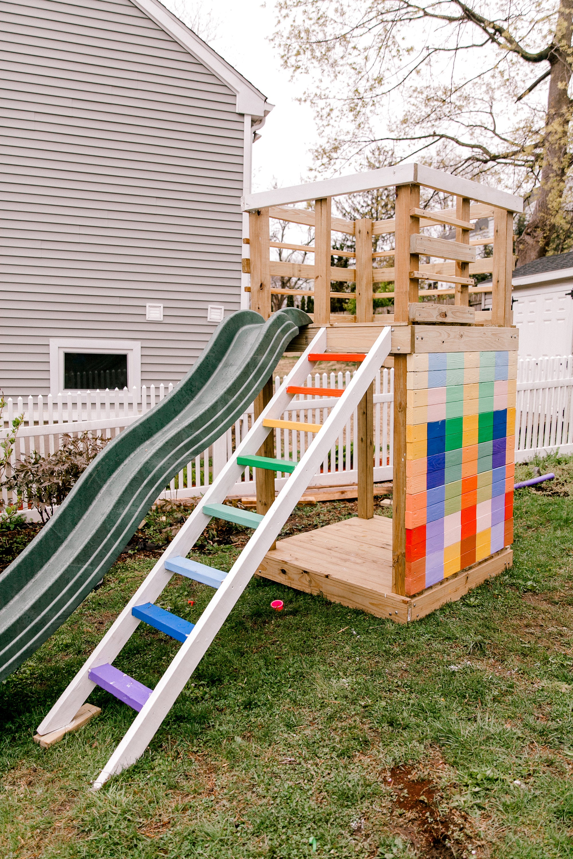 Playground With a Slide Playset Woodworking PDF Plans, Printable ...