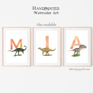 Letter M, Massospondylus Dinosaur Print, Vertical ABC Dinosaur ...